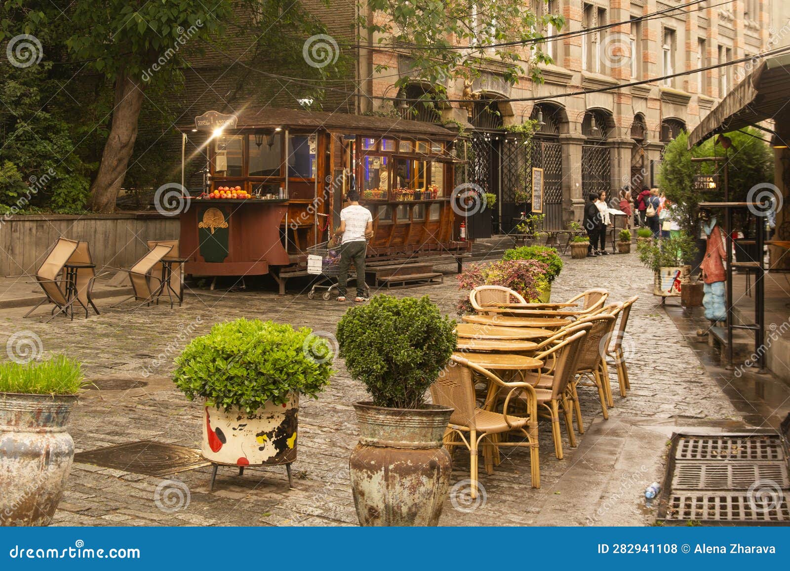 TBILISI, GEORGIA - May 20, 2023 : Bar Car in Old Tbilisi Editorial Stock Photo - Image of ...