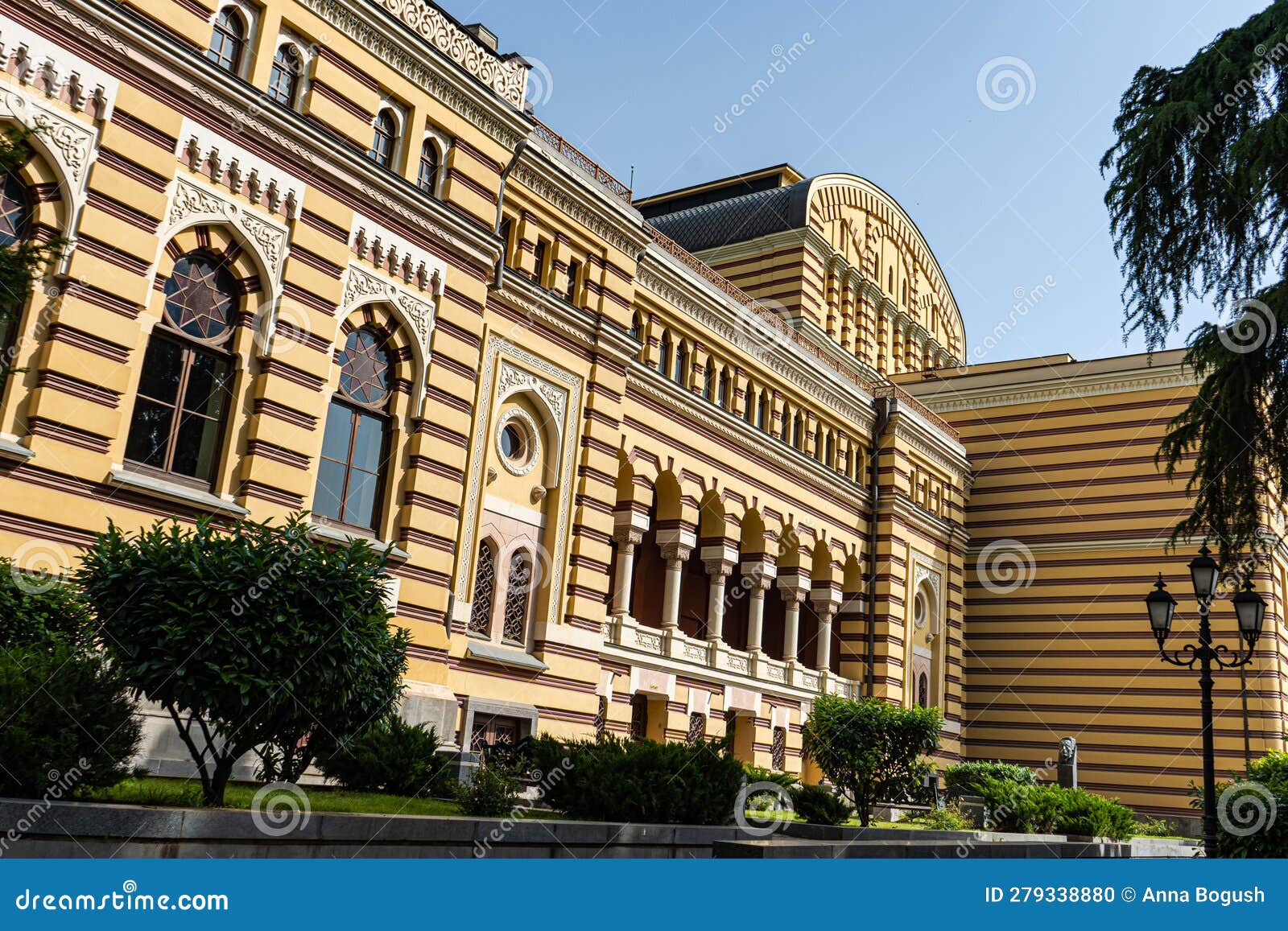 Tbilisi Opera House on Rustaveli Avenue Stock Photo - Image of ...