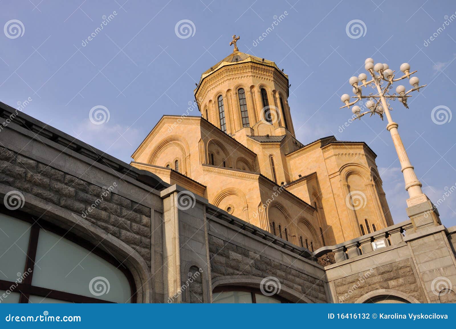 Tbilisi Sameba Cathedral stock photo. Image of landmark - 16416132