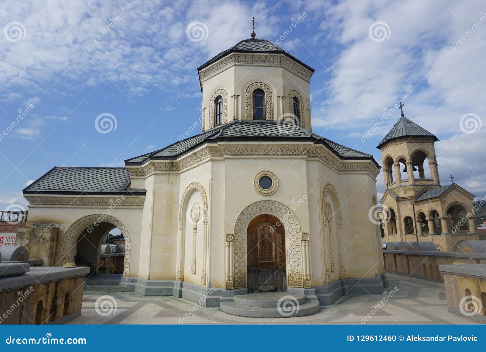 Tbilisi Sameba Cathedral Chapel View Stock Photo - Image of heritage ...