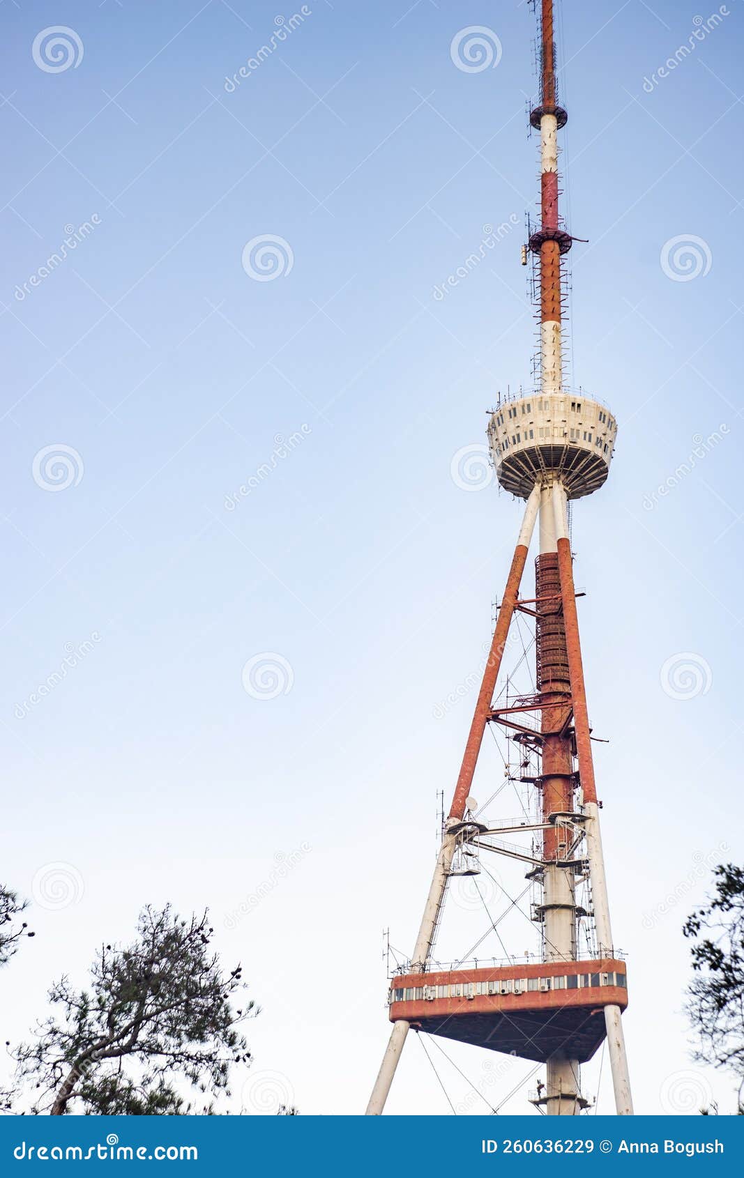 Tbilisi TV tower stock image. Image of tower, capital - 260636229