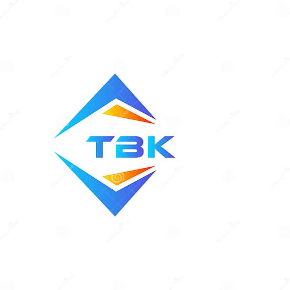 TBK Abstract Technology Logo Design on White Background. TBK Creative ...