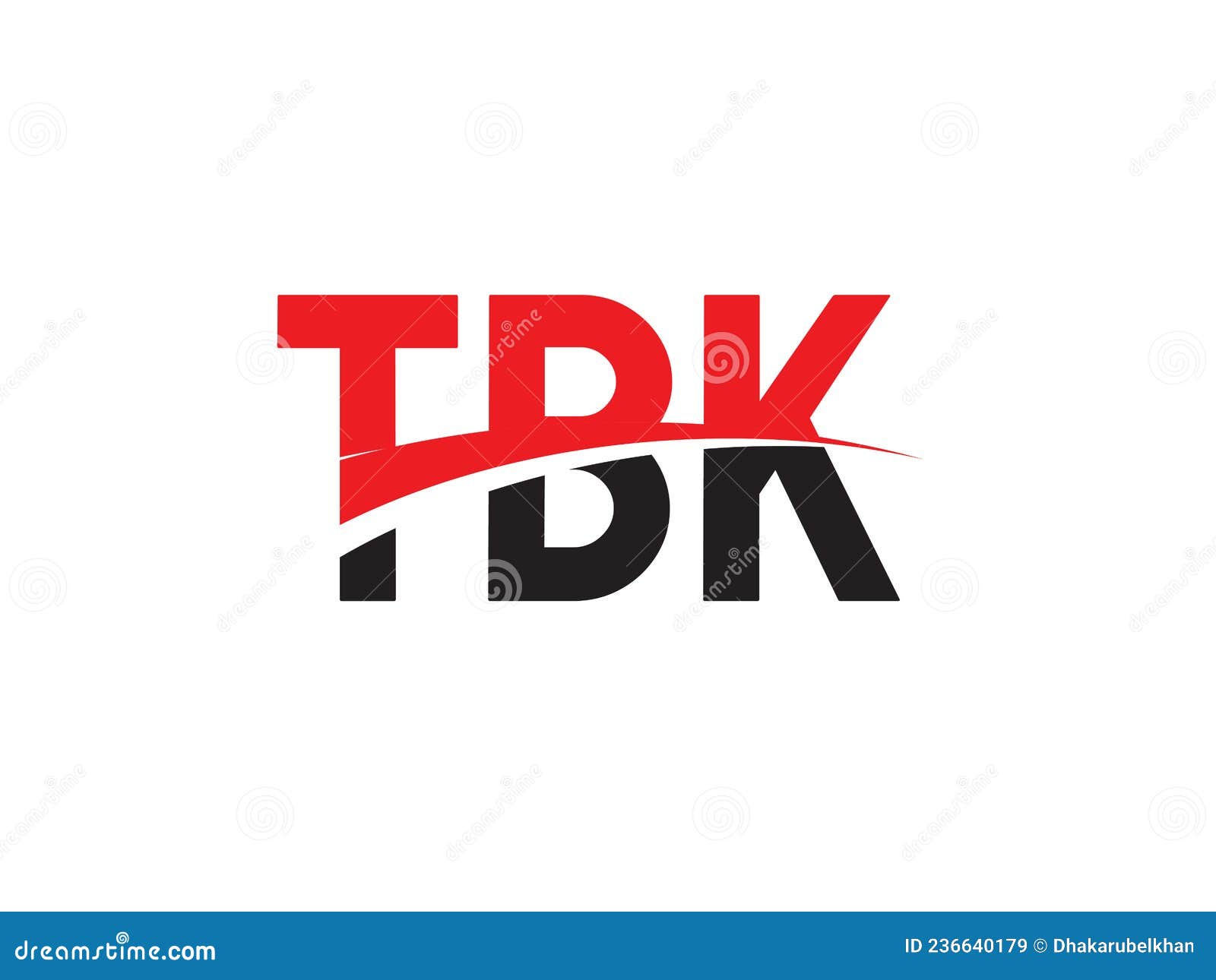 TBK Letter Initial Logo Design Vector Illustration Stock Vector ...