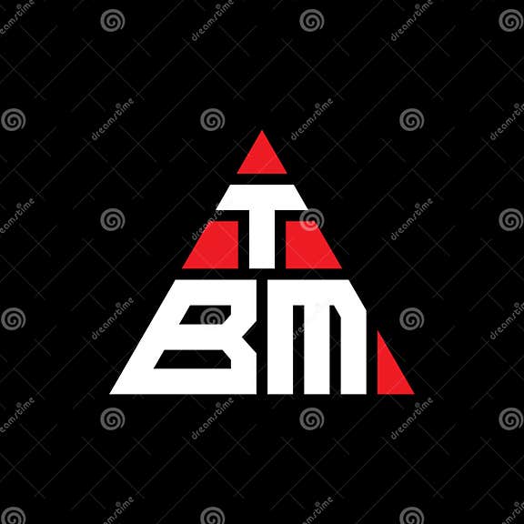 TBM Triangle Letter Logo Design with Triangle Shape. TBM Triangle Logo ...
