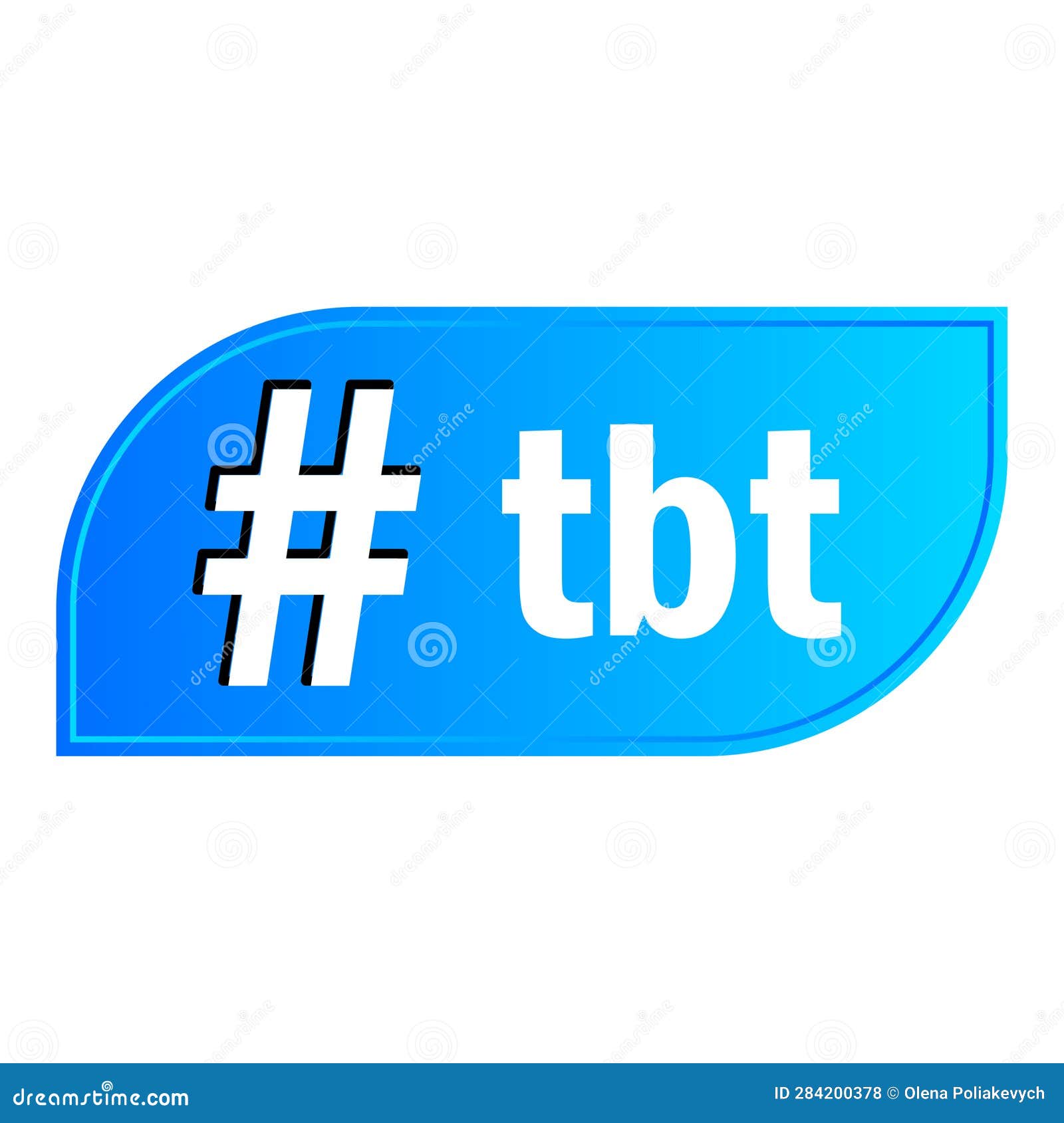 Tbt Hashtag. Thursday Throwback Symbol. Vector Illustration. EPS 10 ...