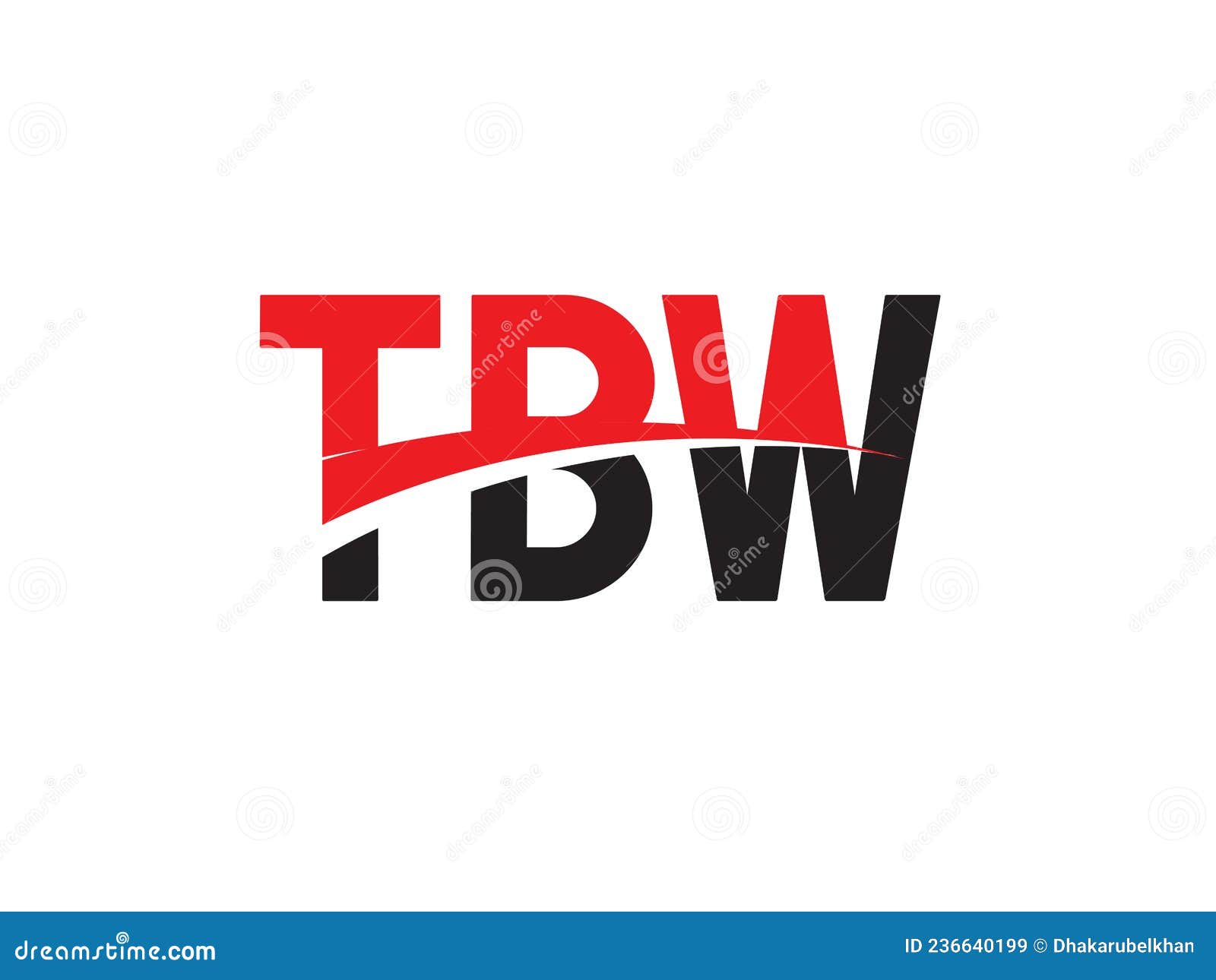 TBW Letter Initial Logo Design Vector Illustration Stock Vector ...