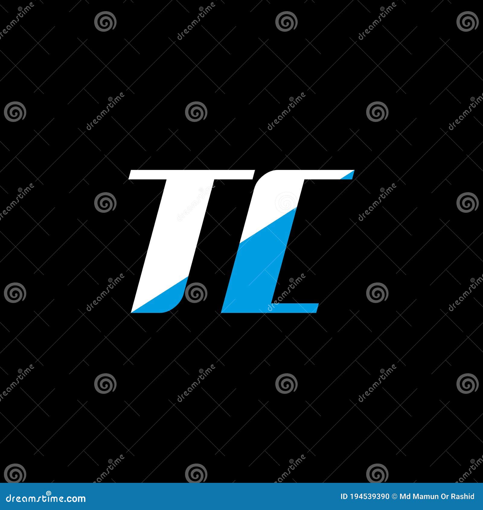 TC Letter Logo Design on Black Background. TC Creative Initials Letter ...