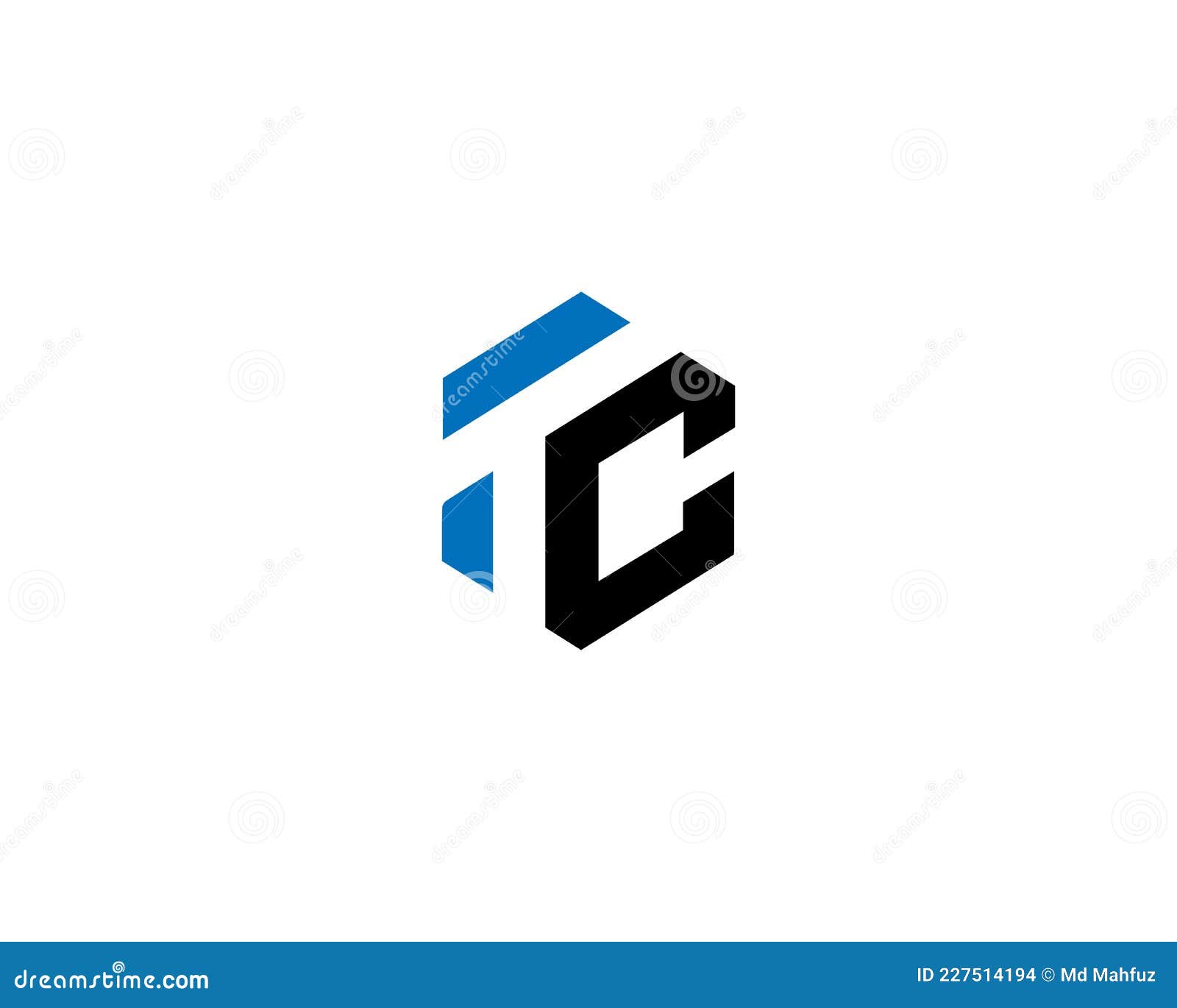 TC Letter Logo Design Creative Stock Vector - Illustration of icon ...