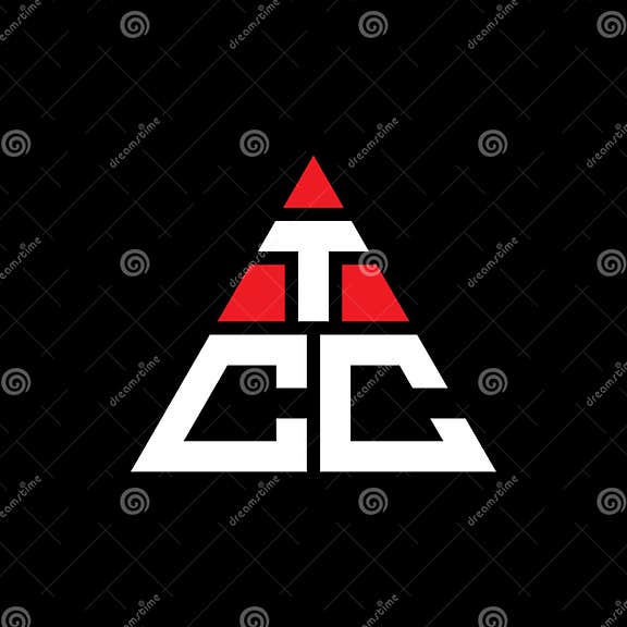 TCC Triangle Letter Logo Design with Triangle Shape. TCC Triangle Logo Design Monogram Stock ...