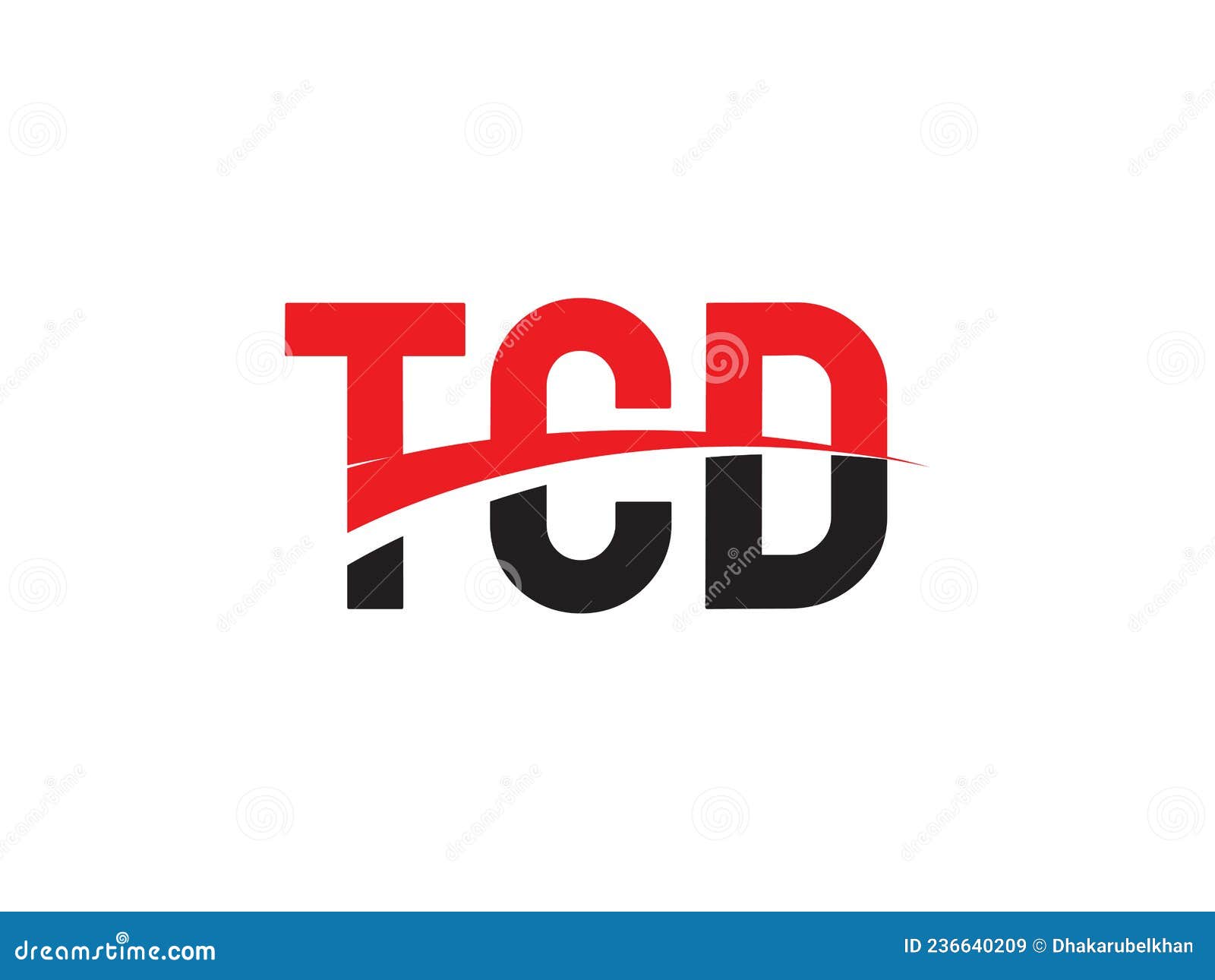 TCD Letter Initial Logo Design Vector Illustration Stock Vector ...