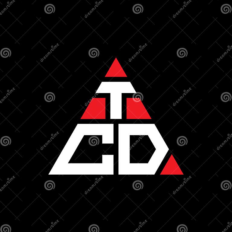 TCD Triangle Letter Logo Design with Triangle Shape. TCD Triangle Logo ...