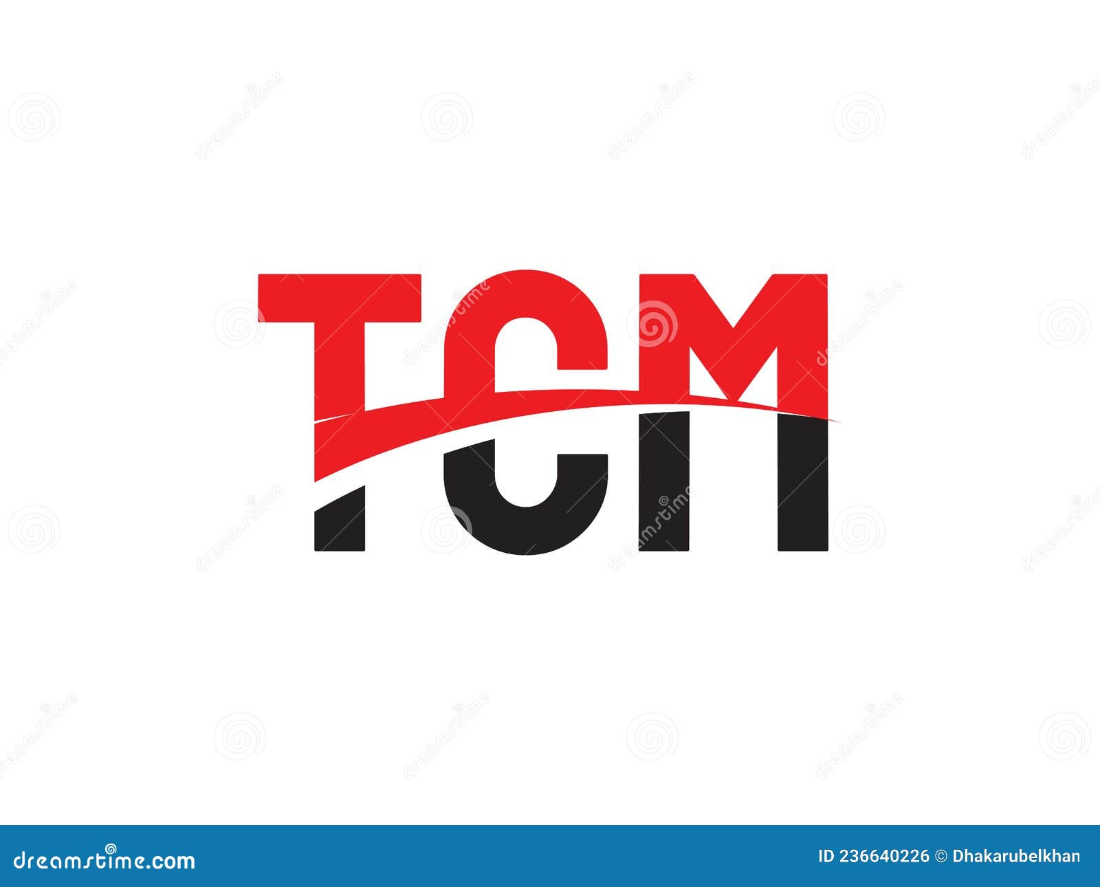 TCM Letter Initial Logo Design Vector Illustration Stock Vector ...
