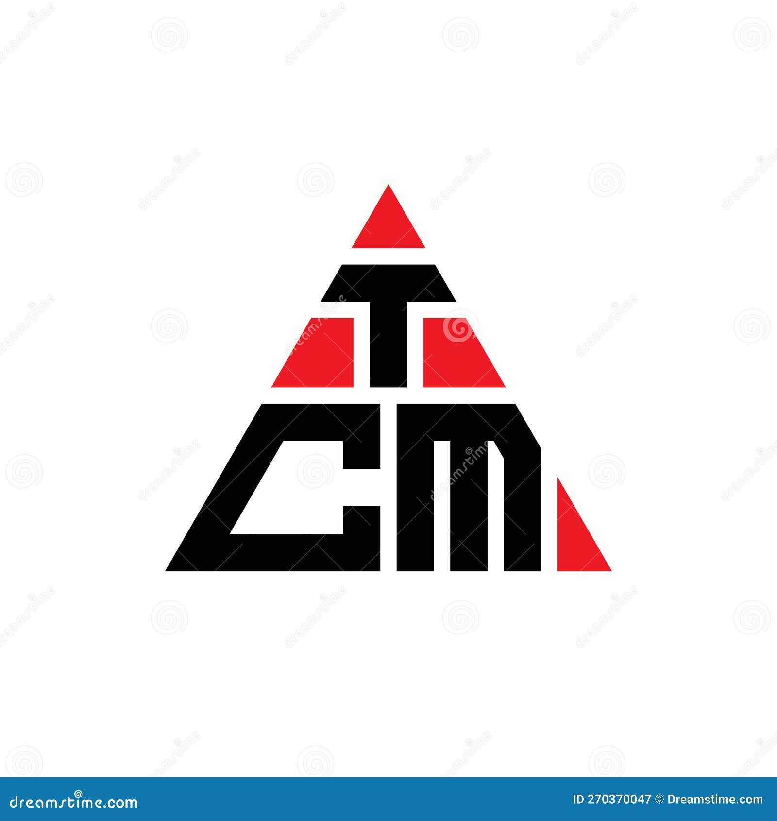 TCM Triangle Letter Logo Design with Triangle Shape. TCM Triangle Logo ...