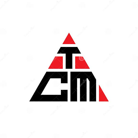 TCM Triangle Letter Logo Design with Triangle Shape. TCM Triangle Logo ...