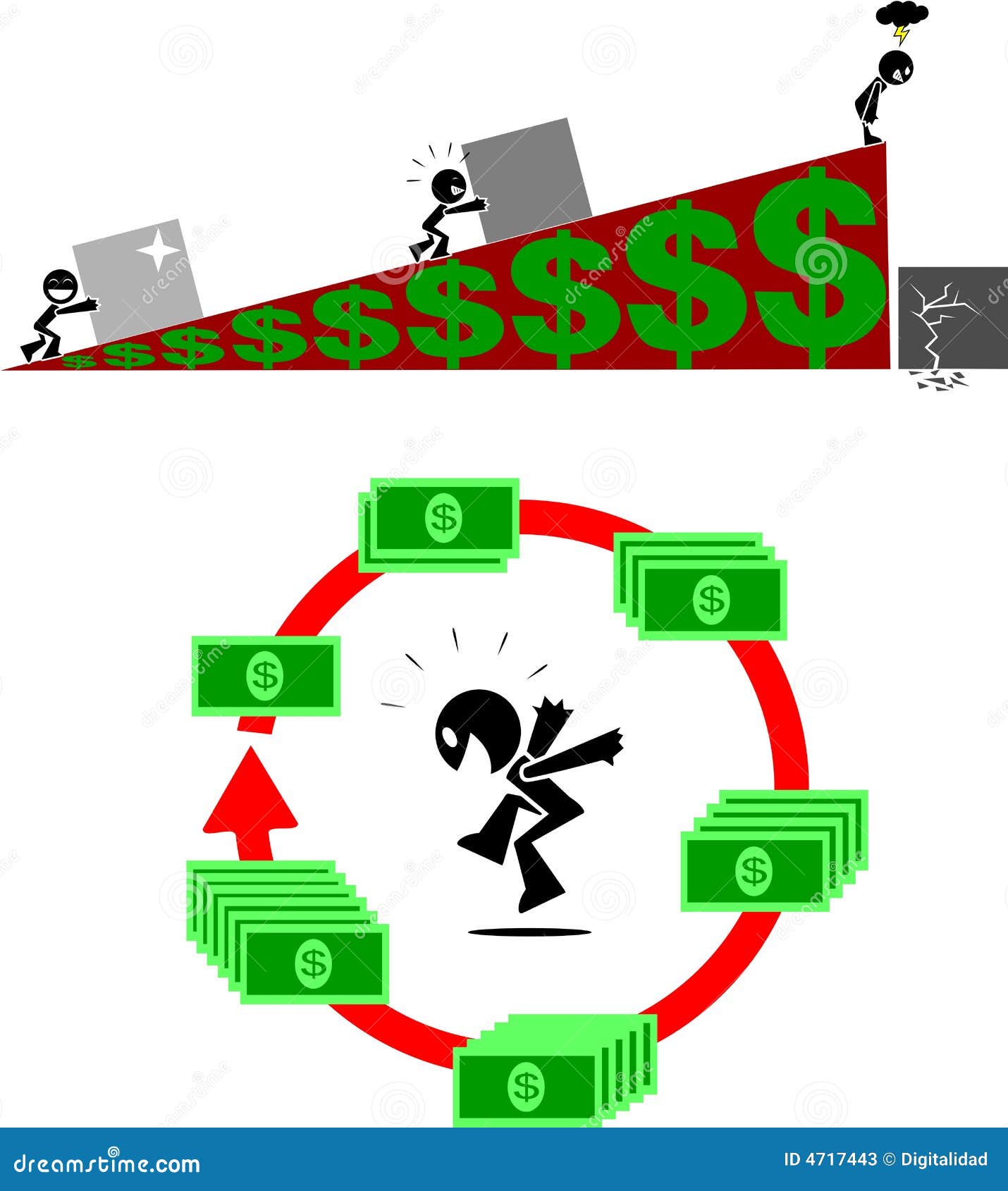 TCO & ROI stock illustration. Illustration of cost - 4717443