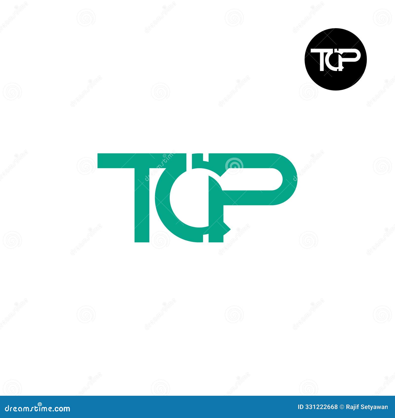 TCP Logo Letter Monogram Design Stock Vector - Illustration of logo ...