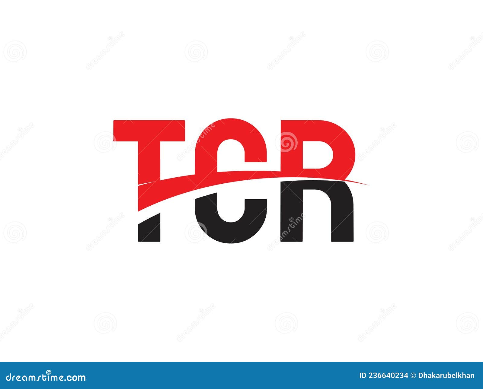 TCR Letter Initial Logo Design Vector Illustration Stock Vector ...