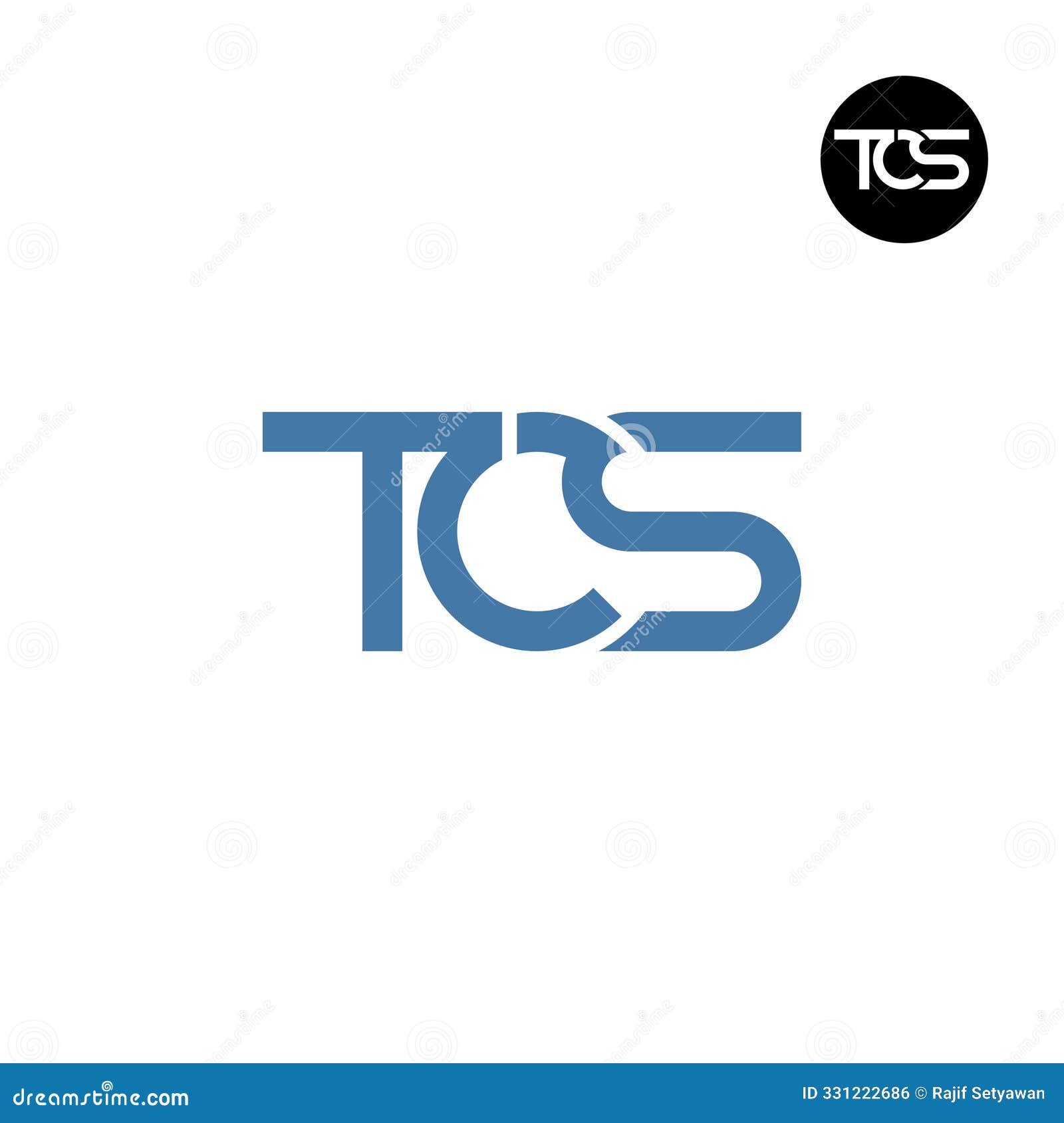 TCS Logo Letter Monogram Design Stock Vector - Illustration of ...