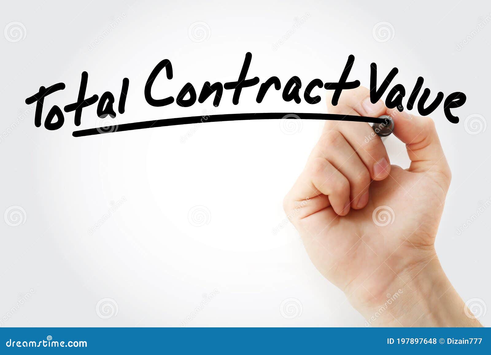 TCV - Total Contract Value Acronym Stock Photo - Image of committed ...