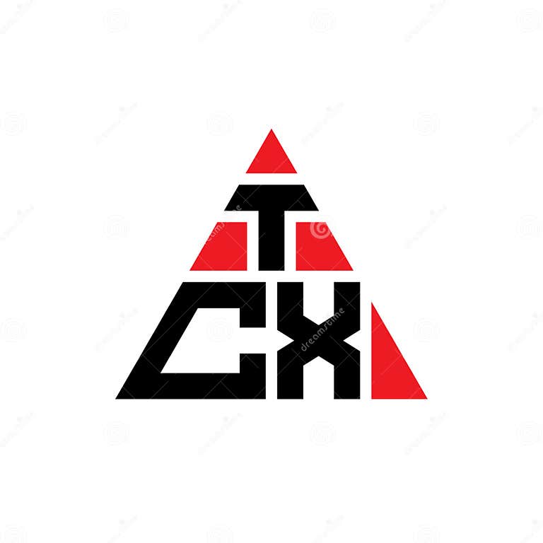 TCX Triangle Letter Logo Design with Triangle Shape. TCX Triangle Logo ...