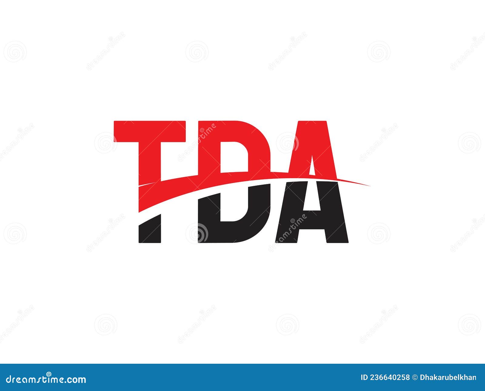 TDA Letter Initial Logo Design Vector Illustration Stock Vector ...