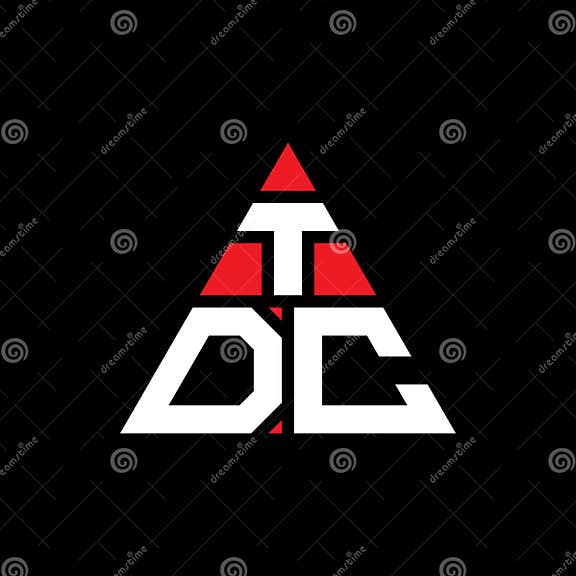 TDC Triangle Letter Logo Design with Triangle Shape. TDC Triangle Logo ...