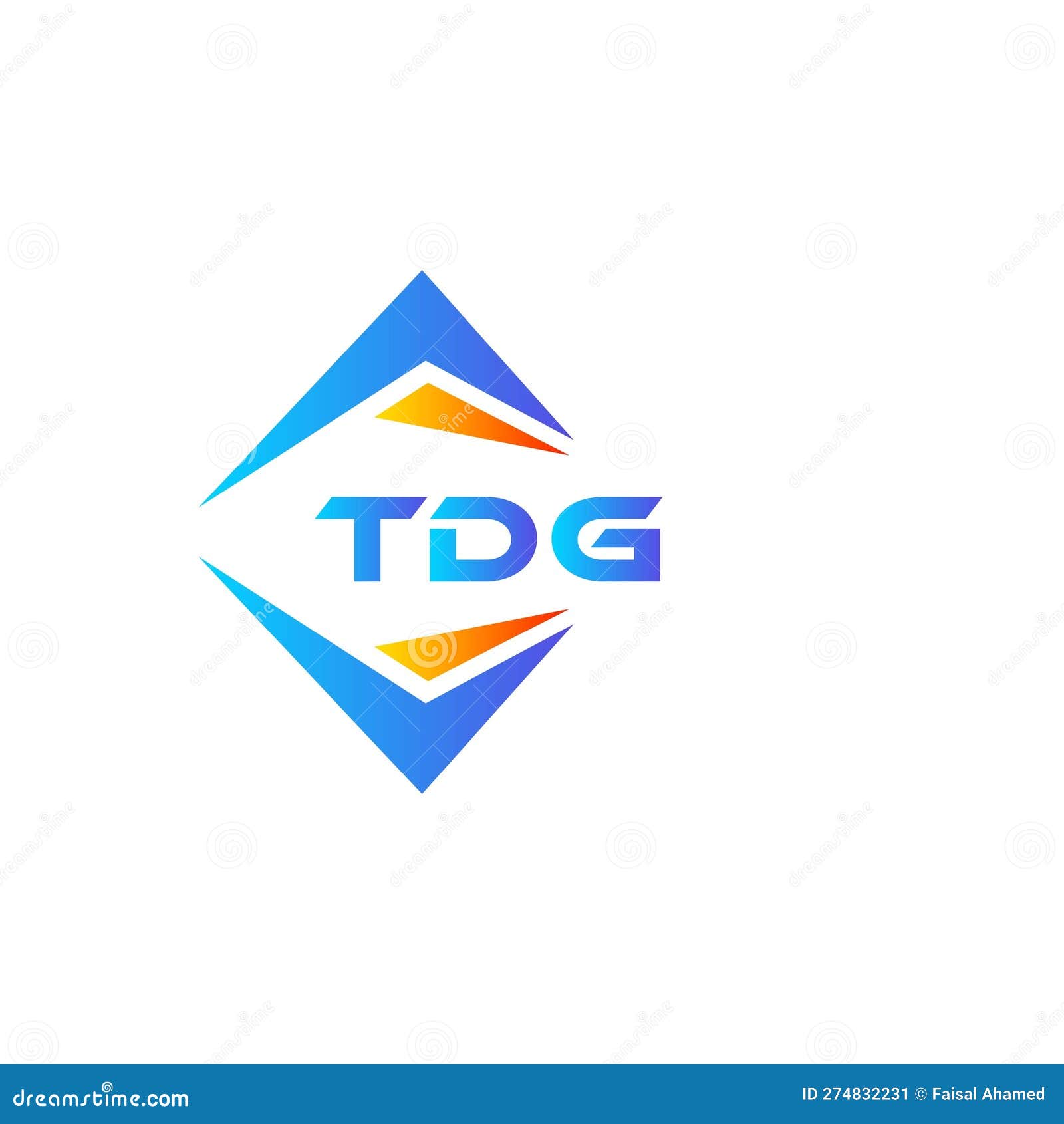 TDG Abstract Technology Logo Design on White Background. TDG Creative ...