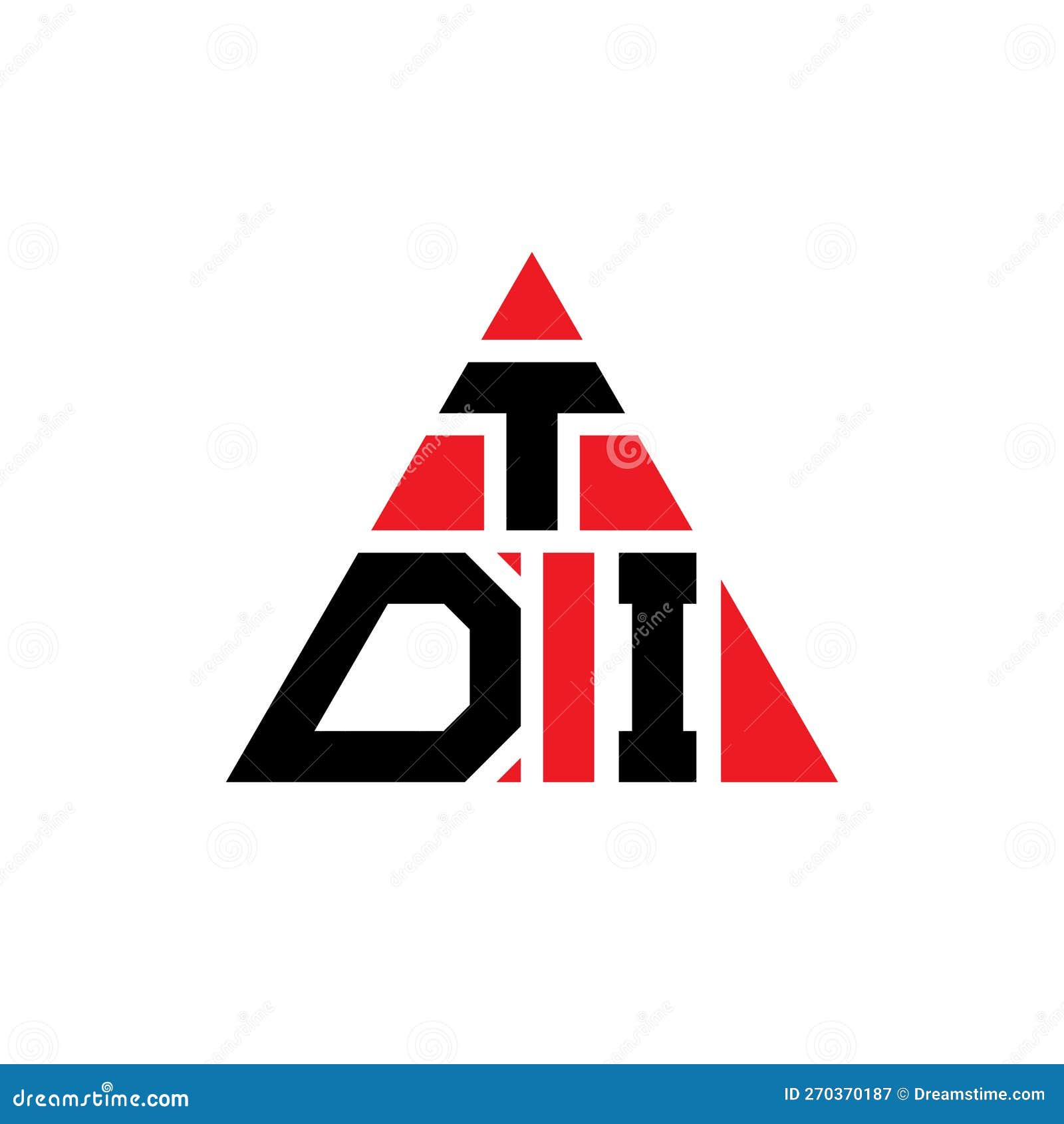 TDI Triangle Letter Logo Design with Triangle Shape. TDI Triangle Logo ...