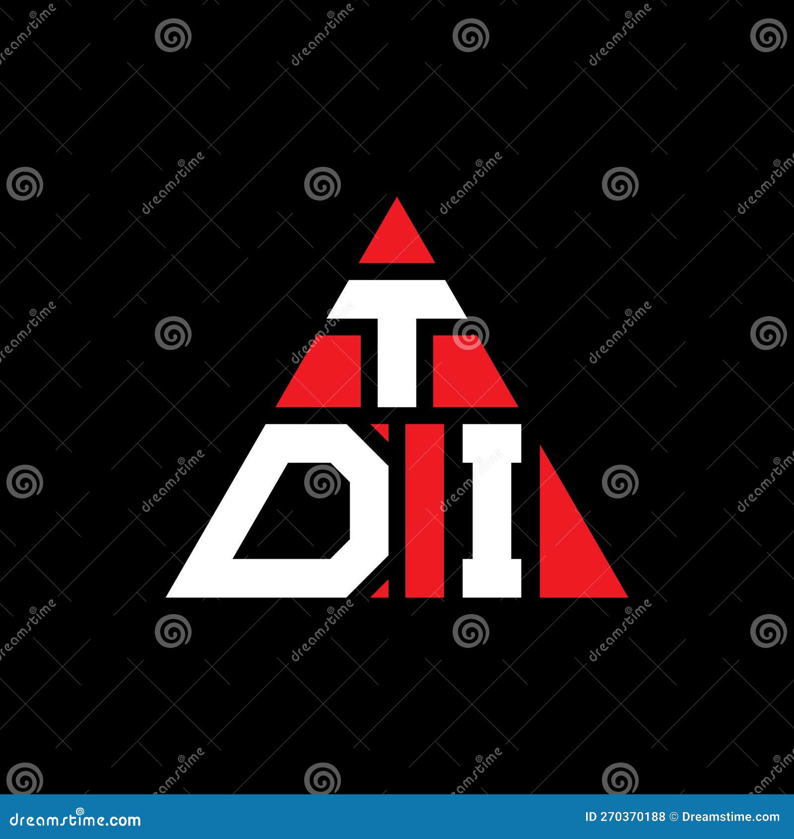 TDI Triangle Letter Logo Design with Triangle Shape. TDI Triangle Logo ...