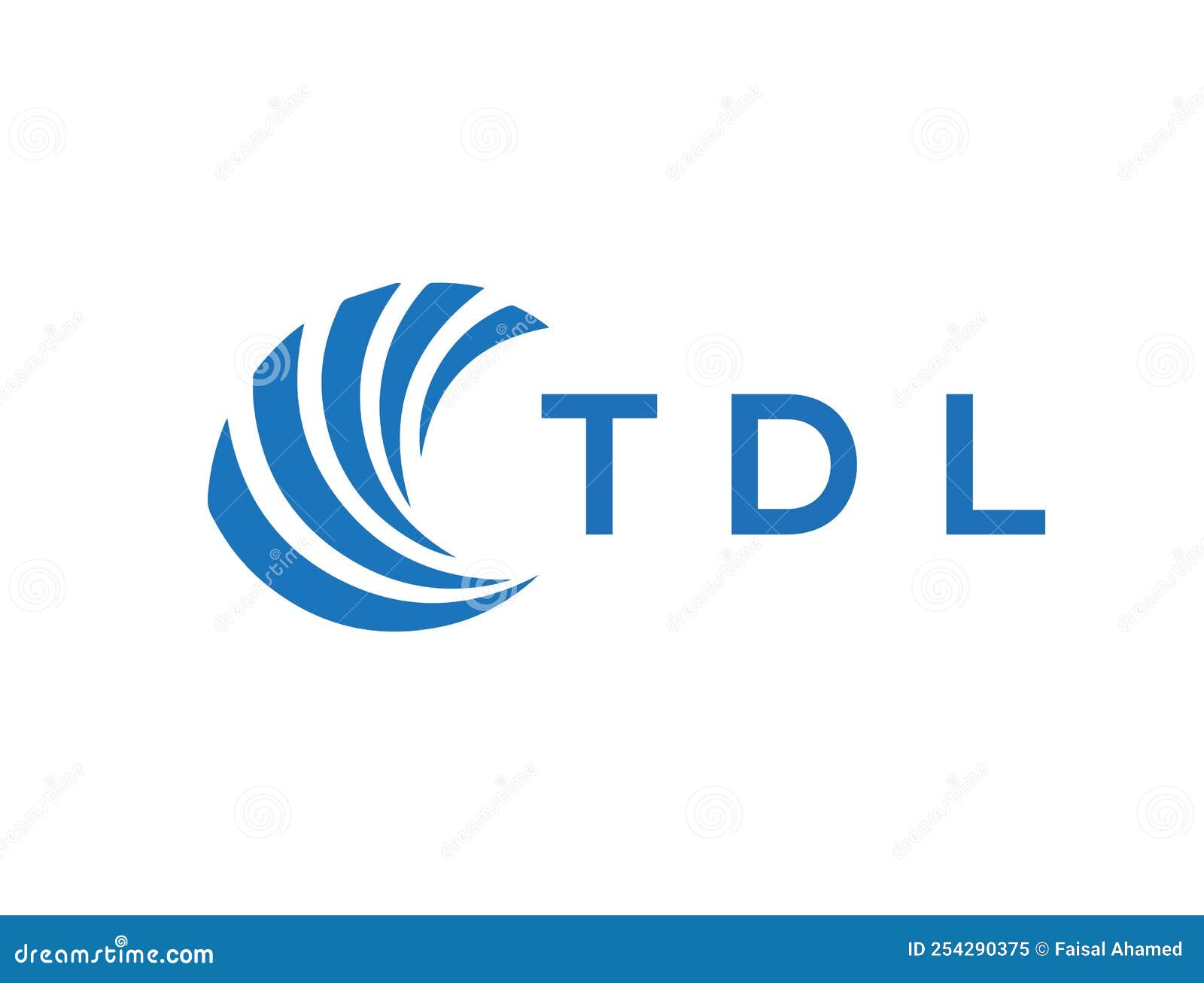 TDL Letter Logo Design on White Background. TDL Creative Circle Letter ...