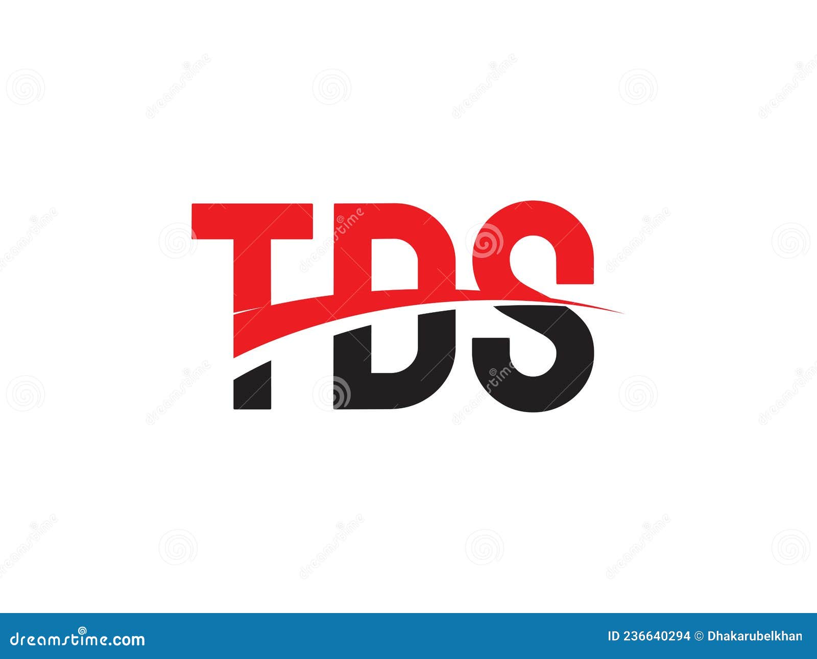 TDS Letter Initial Logo Design Vector Illustration Stock Vector ...