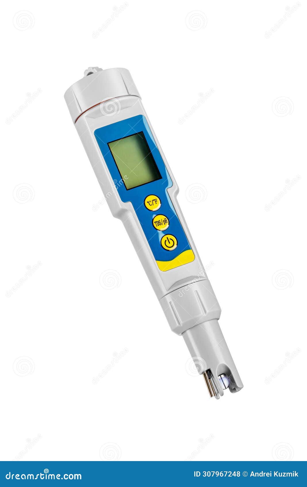 TDS and PH Meter Isolated on a White. Water Quality Control Tool. Stock ...