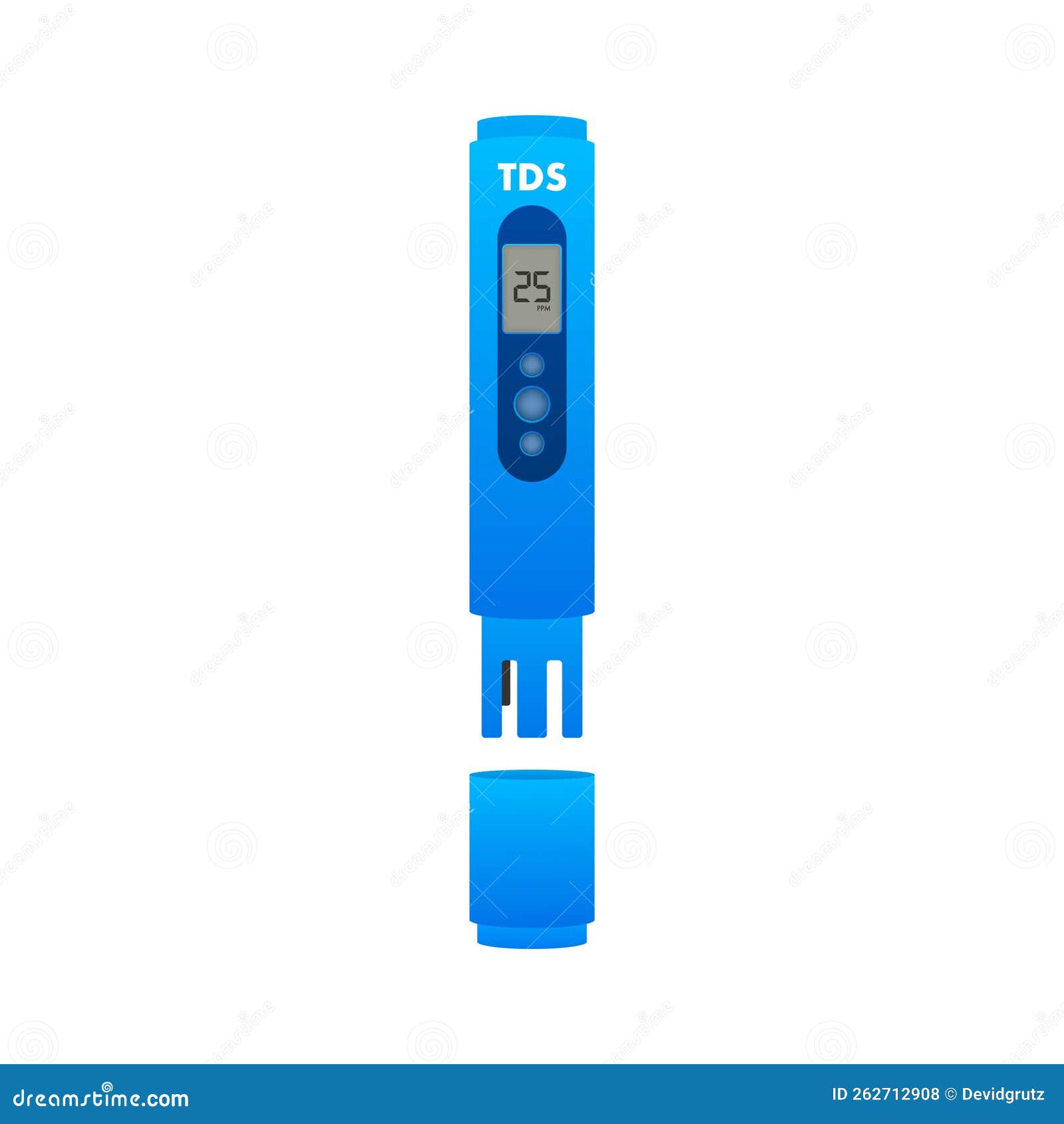 TDS - Total Dissolved Solids. Testing Your Water. Vector Stock ...