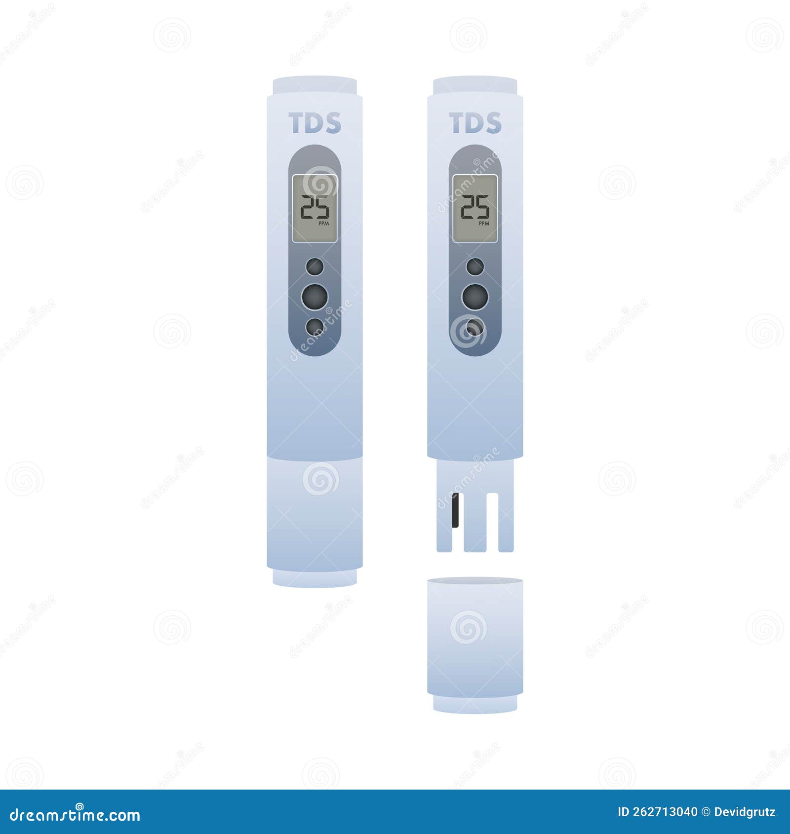 TDS - Total Dissolved Solids. Testing Your Water. Vector Stock ...