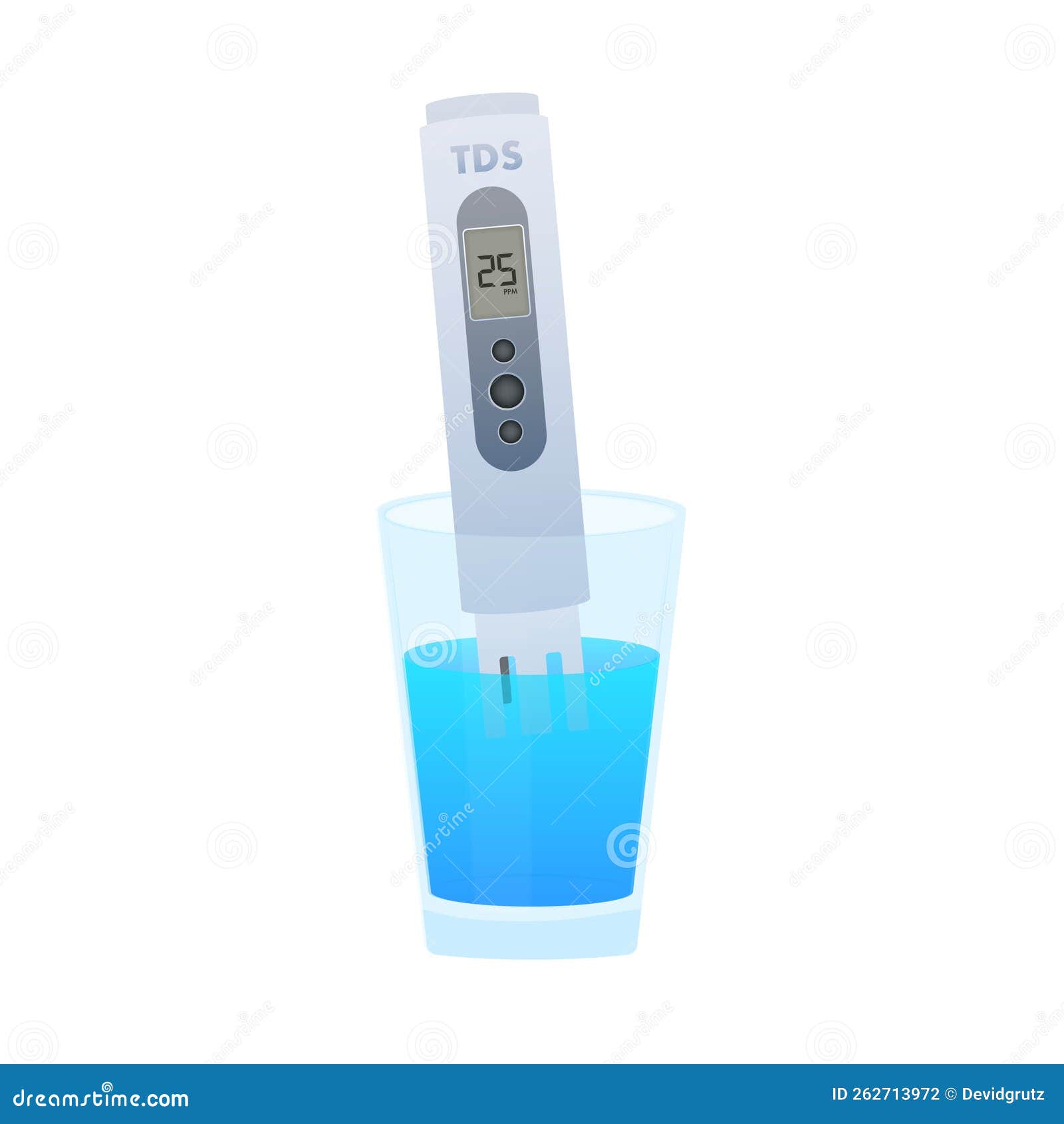 TDS - Total Dissolved Solids. Testing Your Water. Vector Stock ...