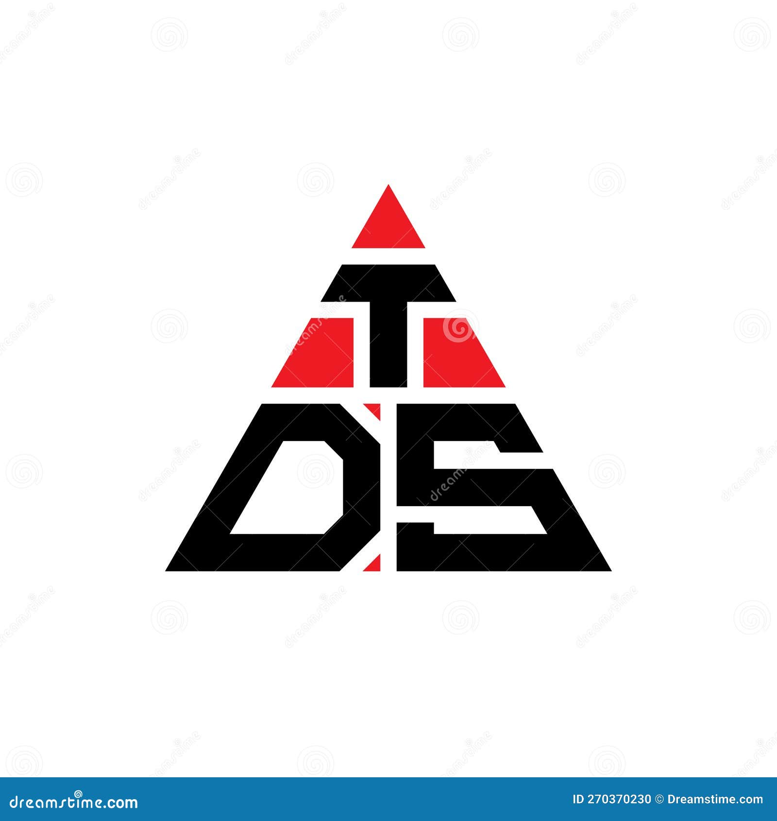 TDS Triangle Letter Logo Design with Triangle Shape. TDS Triangle Logo ...