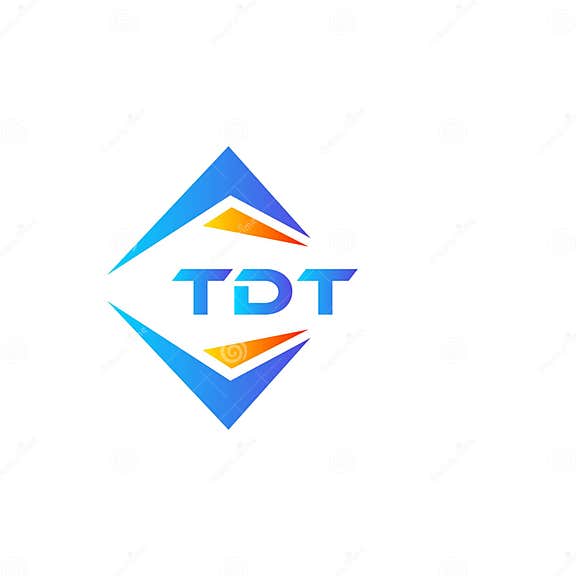 TDT Abstract Technology Logo Design on White Background. TDT Creative ...