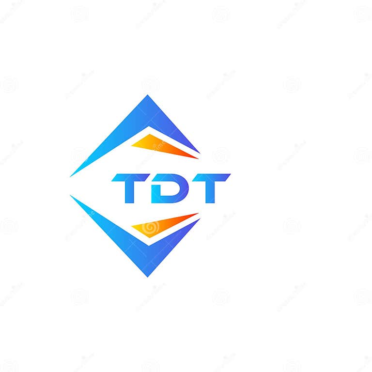 TDT Abstract Technology Logo Design on White Background. TDT Creative ...