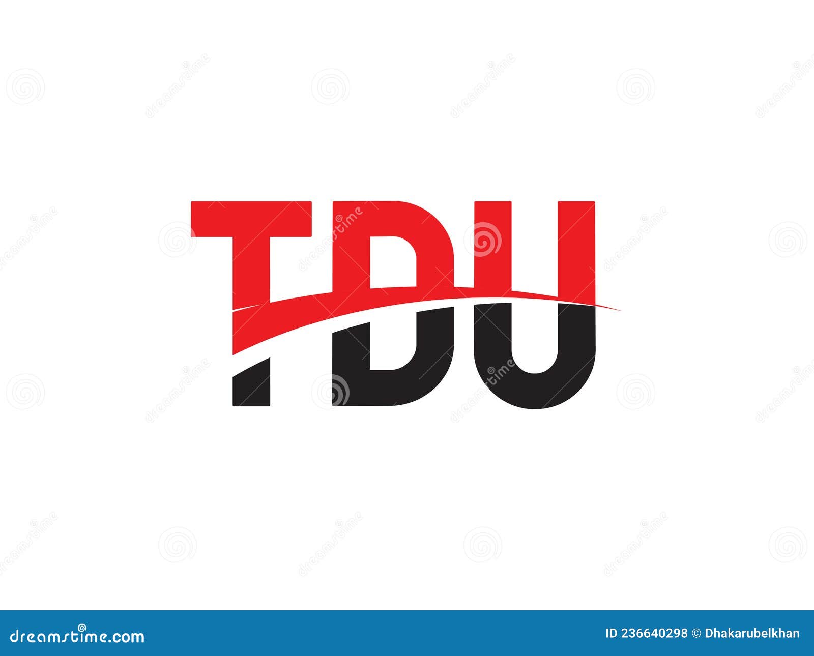 TDU Letter Initial Logo Design Vector Illustration Stock Vector ...