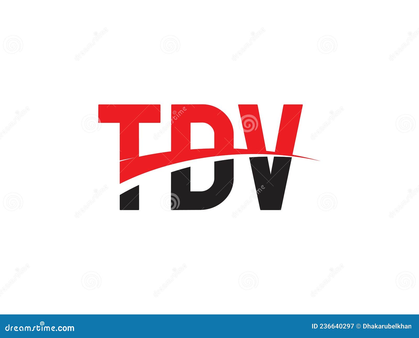 TDV Letter Initial Logo Design Vector Illustration Stock Vector ...