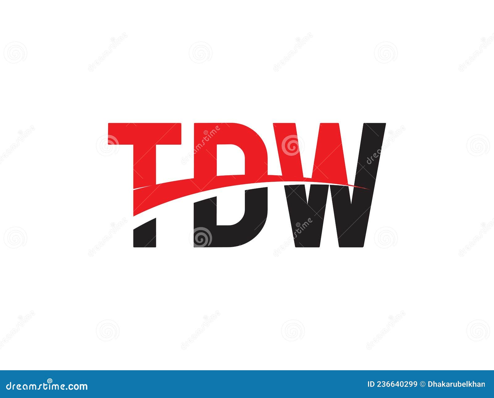 TDW Letter Initial Logo Design Vector Illustration Stock Vector ...
