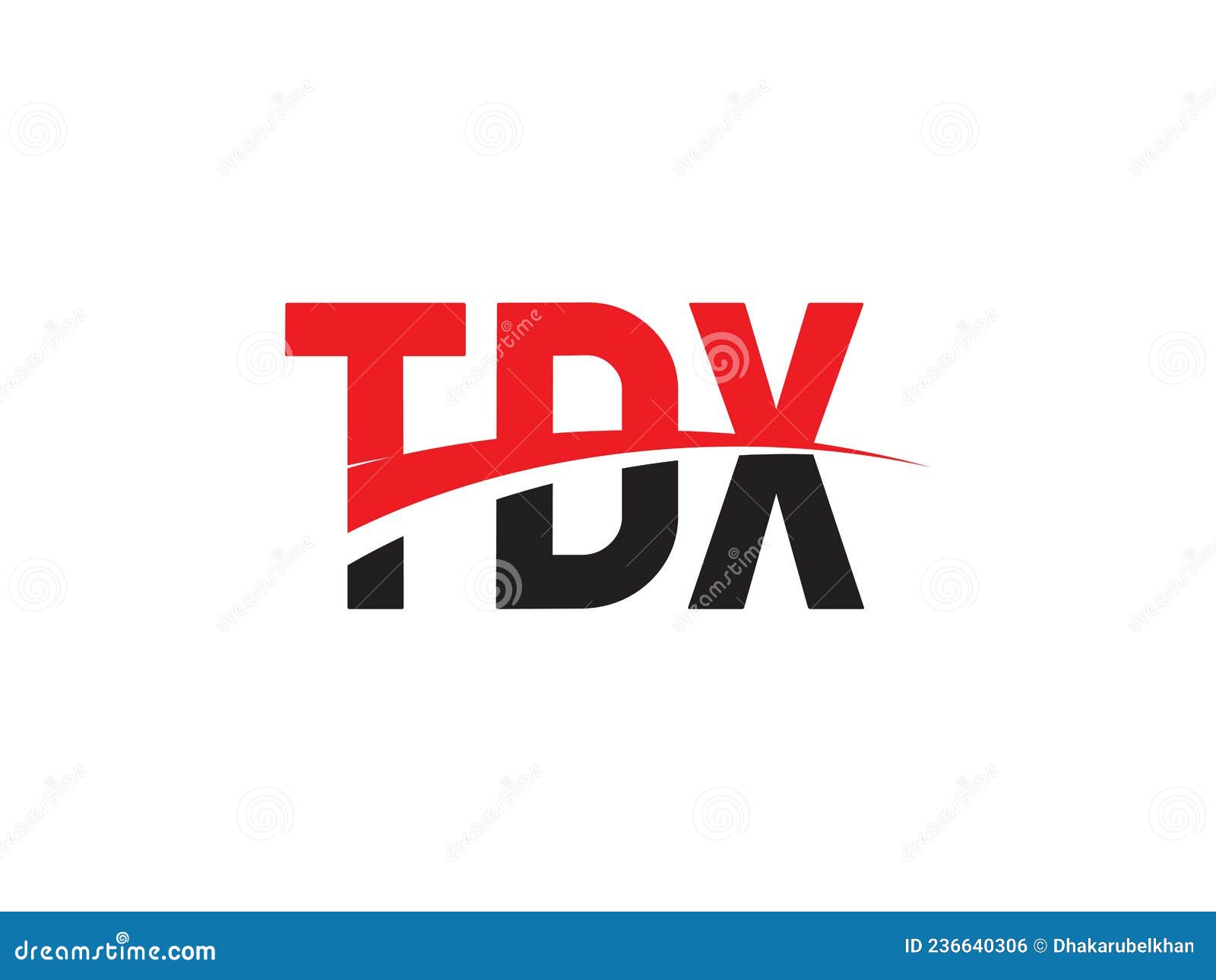 TDX Letter Initial Logo Design Vector Illustration Stock Vector ...