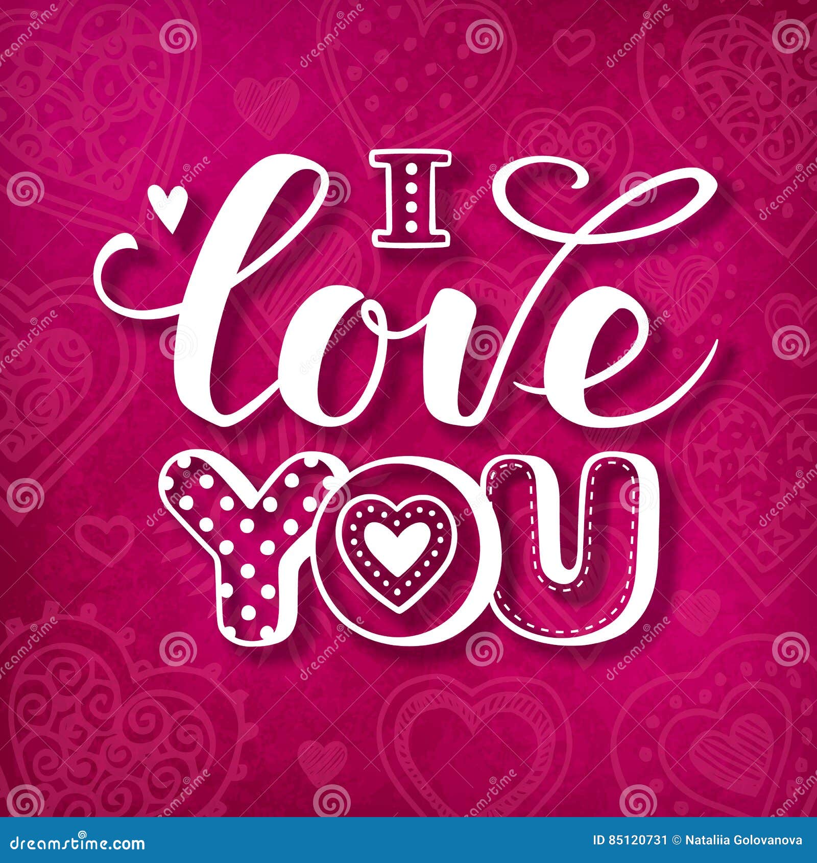 Te amo texto ilustración del vector. Ilustración de texto - 85120731