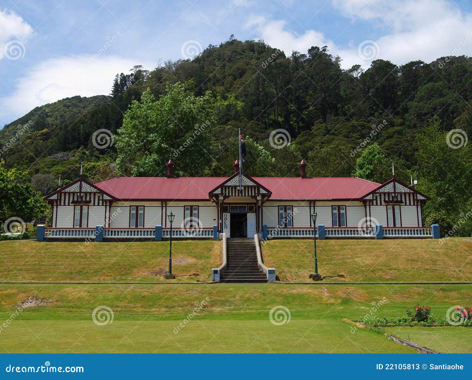 Te Aroha museum stock image. Image of hills, museum, north - 22105813