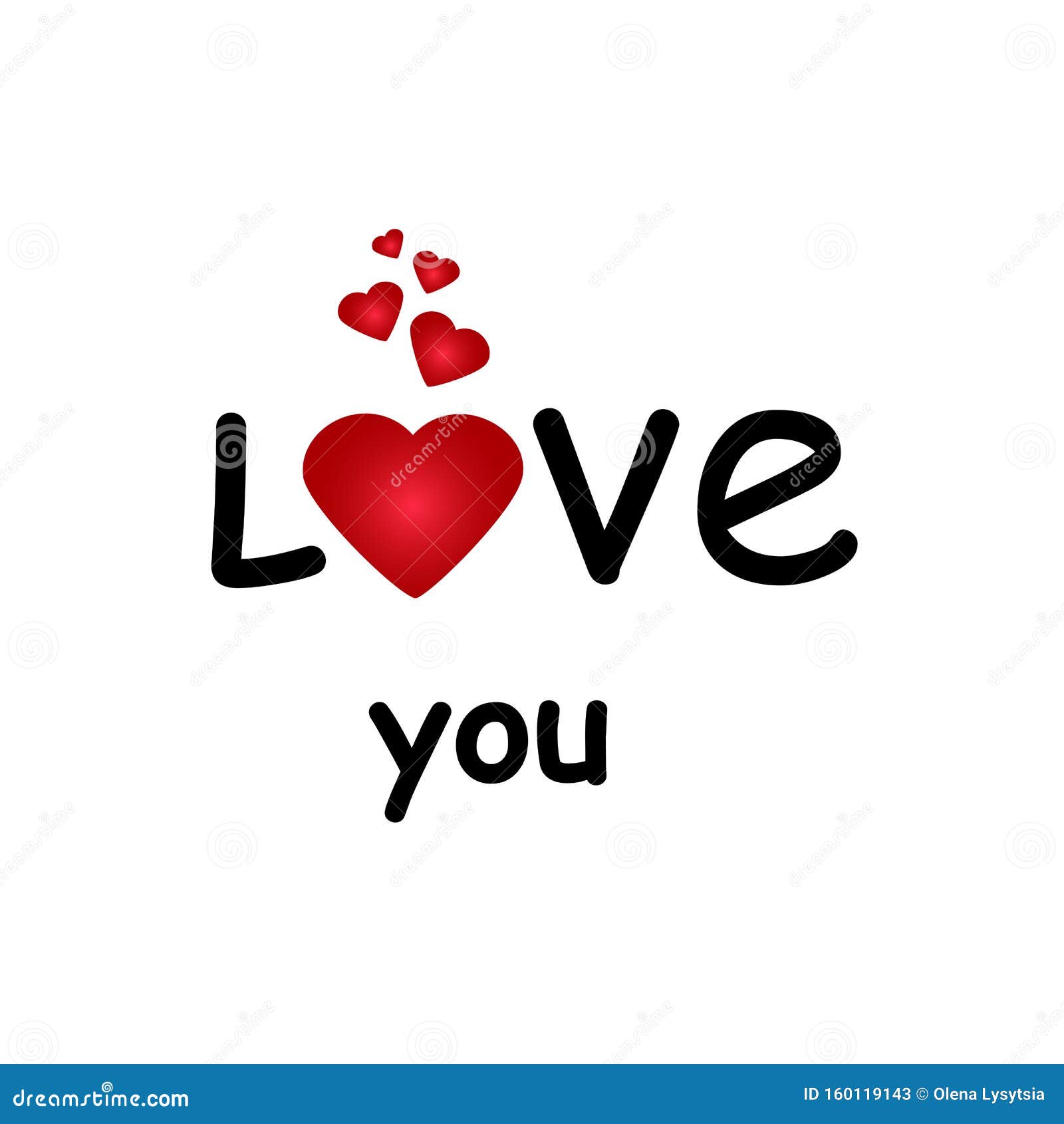 Te encanta el vector ilustración del vector. Ilustración de muestra ...