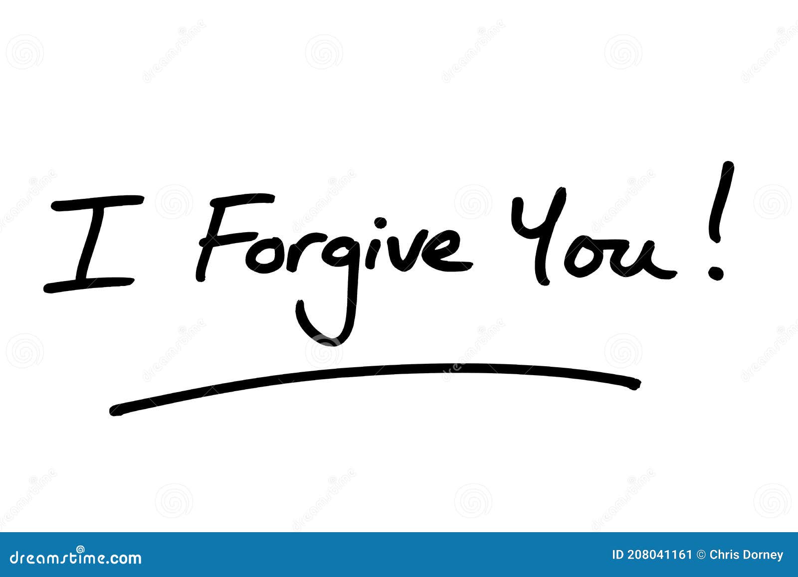 Te perdono stock de ilustración. Ilustración de desacuerdo - 208041161