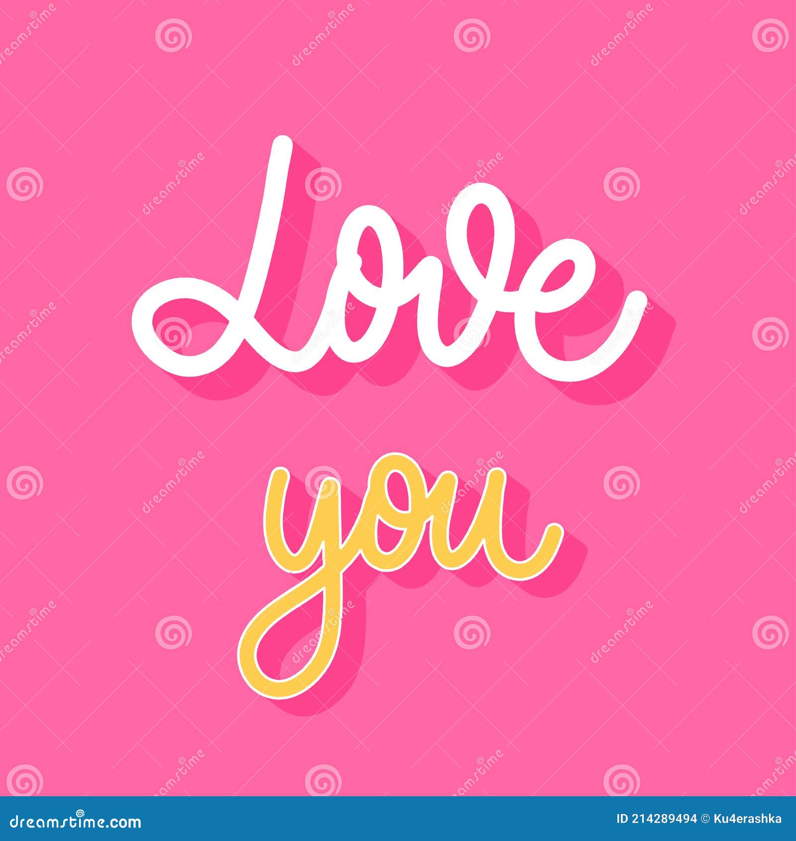 Te Quiero. Letras a Mano Inscription Vector Ilustración del Vector ...