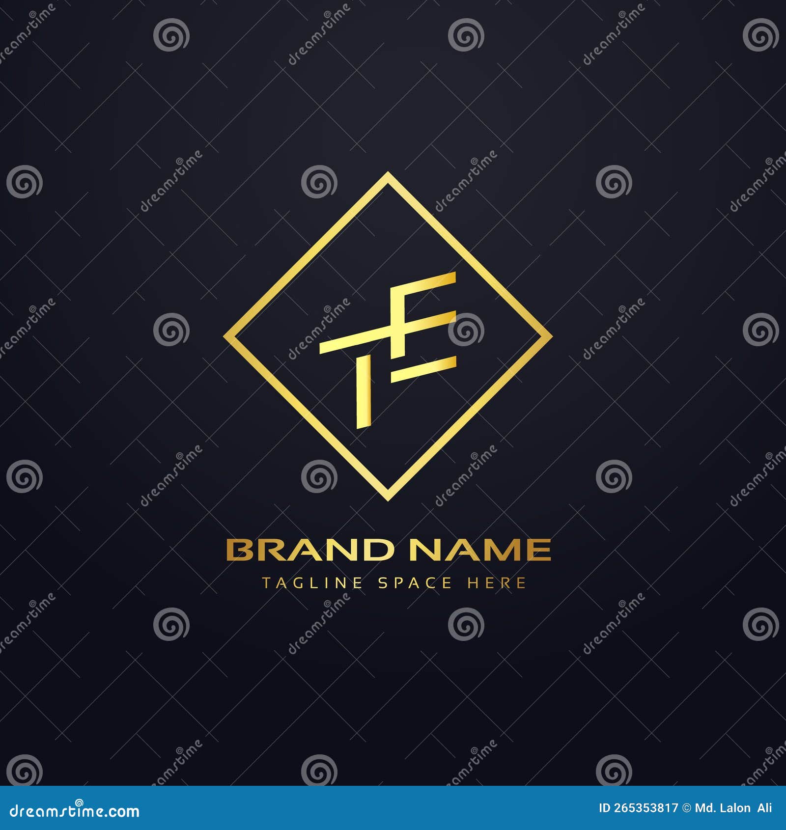 TE Text Logo Design stock vector. Illustration of letters - 265353817