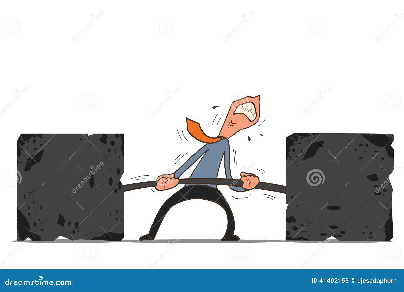 Te zwaar vector illustratie. Illustration of baan, emotie - 41402158