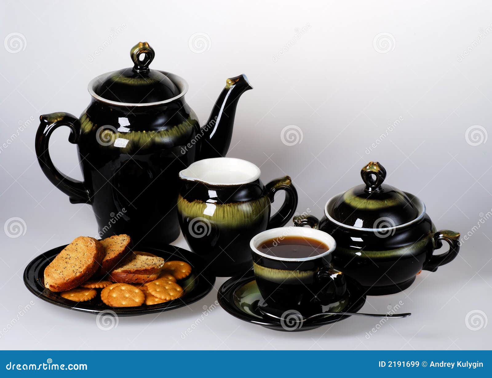 Tea stock image. Image of cups, saucer, teapot, refreshment - 2191699